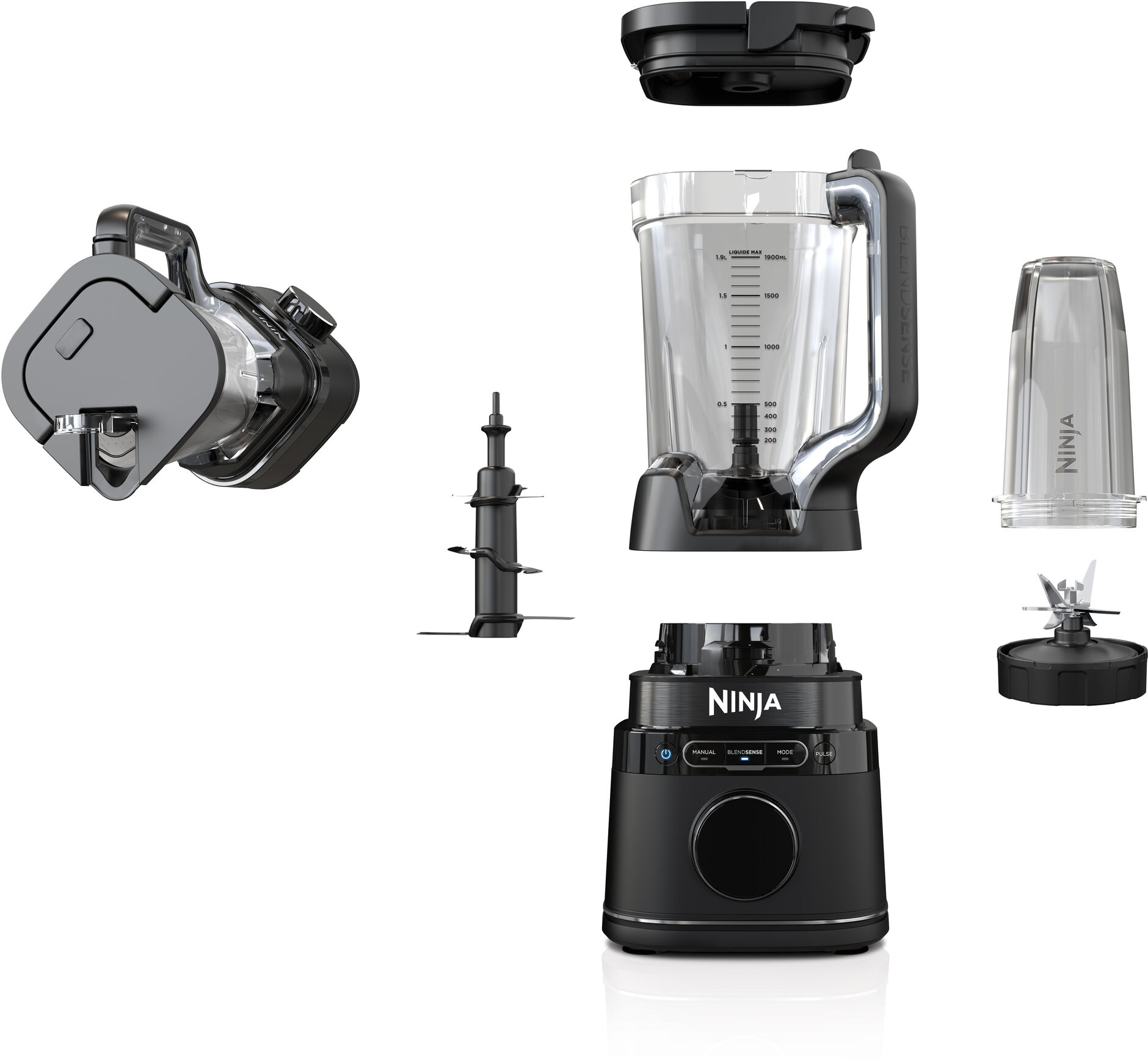 Ninja Detect Pro+ 2-í-1 blandari - Svartur | ELKO