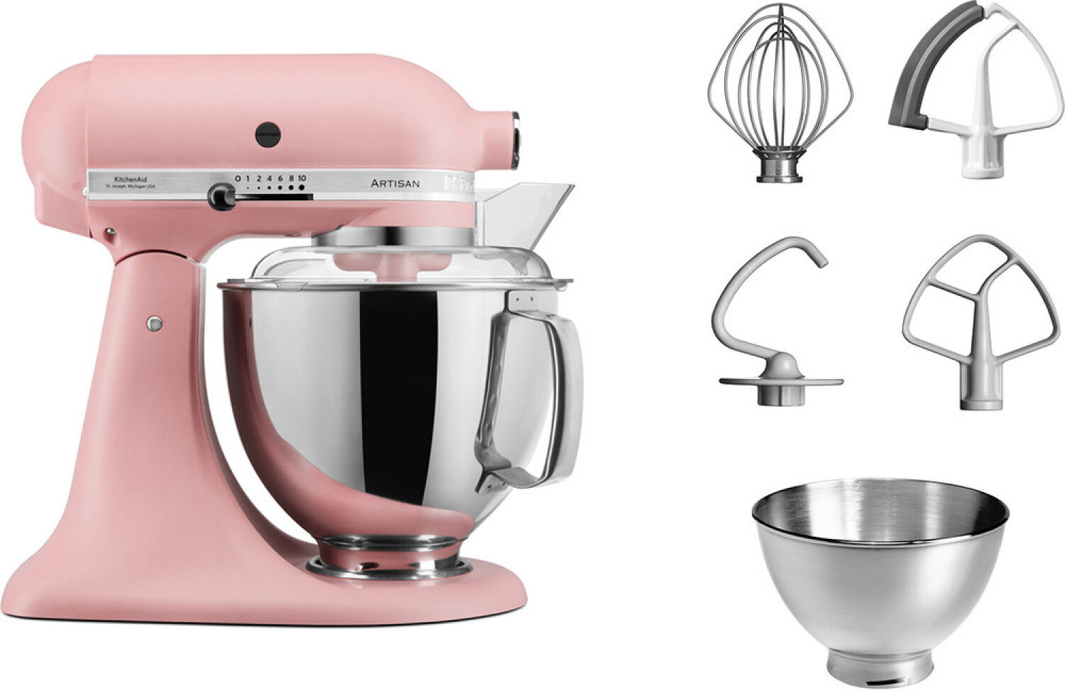 KitchenAid Artisan hrærivél 175 - Mött rósableik | ELKO
