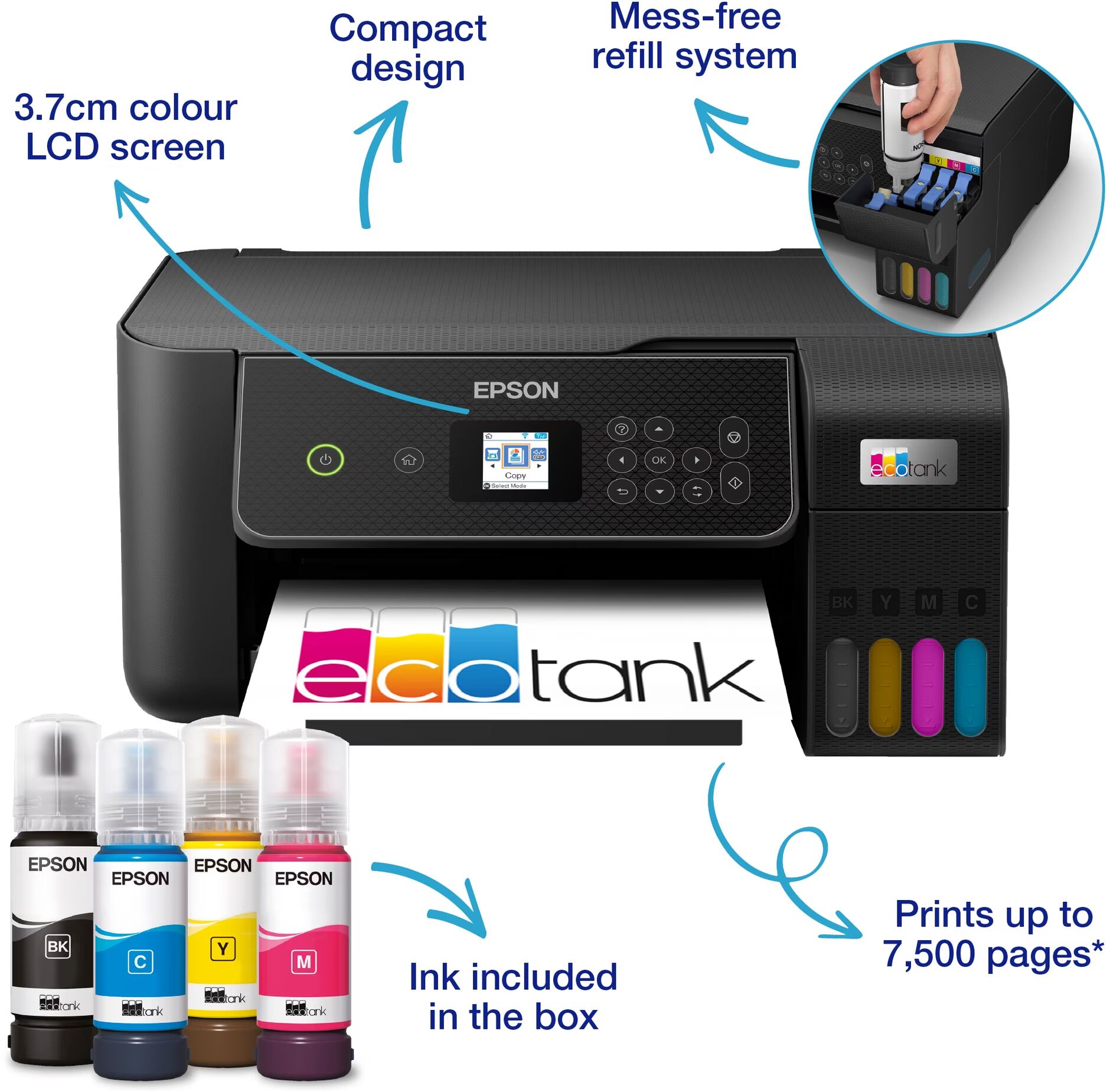 Epson EcoTank ET-2875 fjölnotaprentari | ELKO
