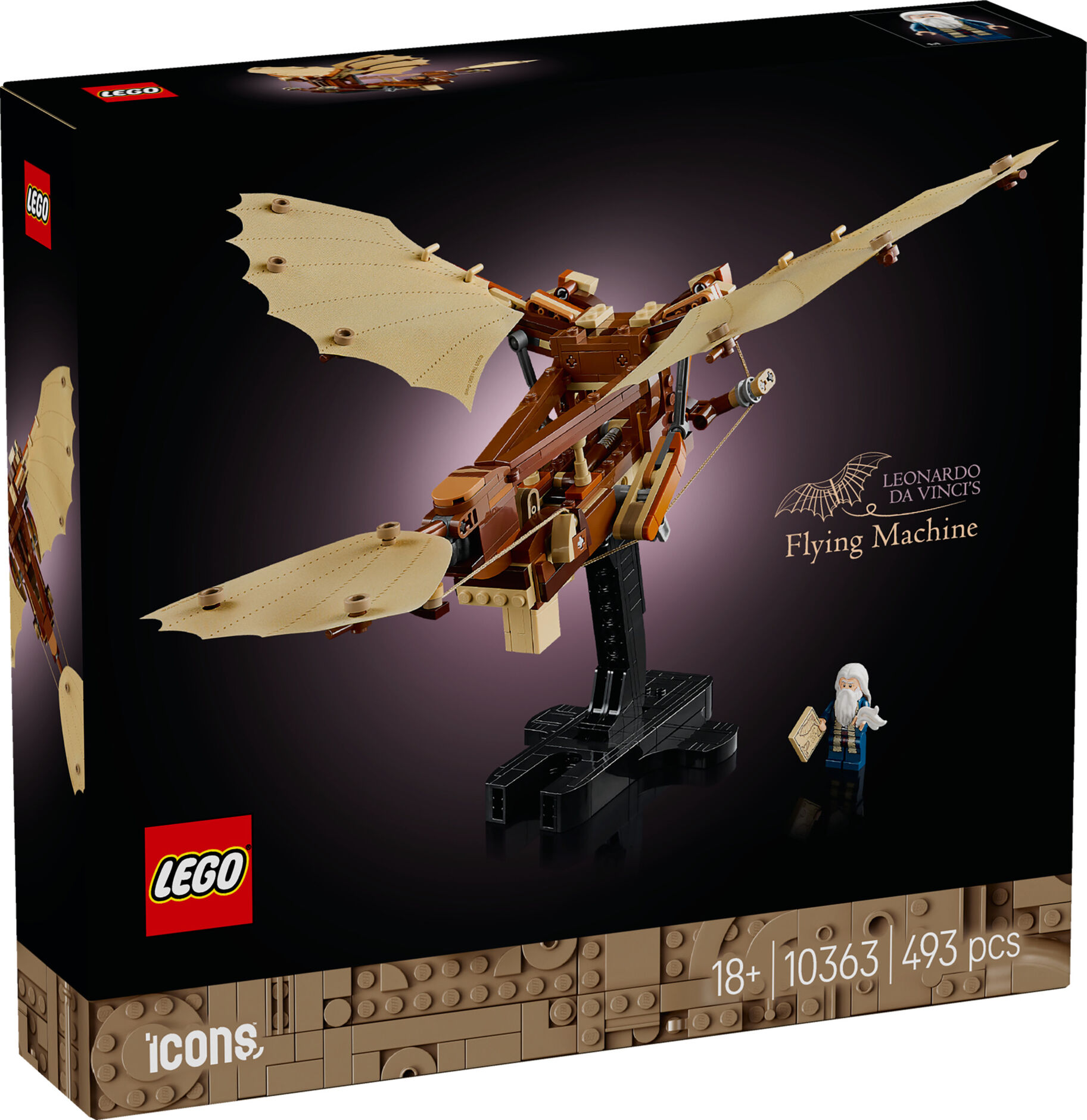 LEGO Icons Leonardo da Vinci’s Flying Machine 10363 | ELKO