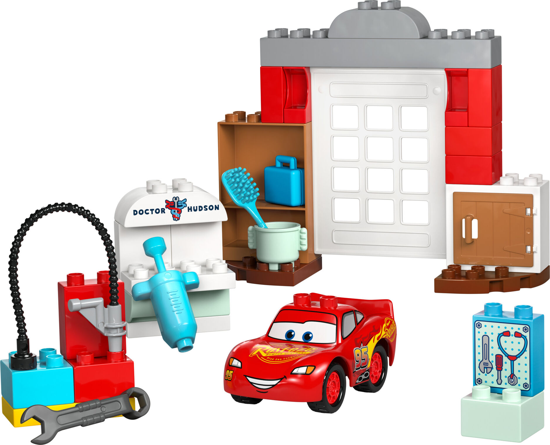 LEGO DUPLO Disney Heimsókn McQueen í bílskúr Doc 10456 | ELKO