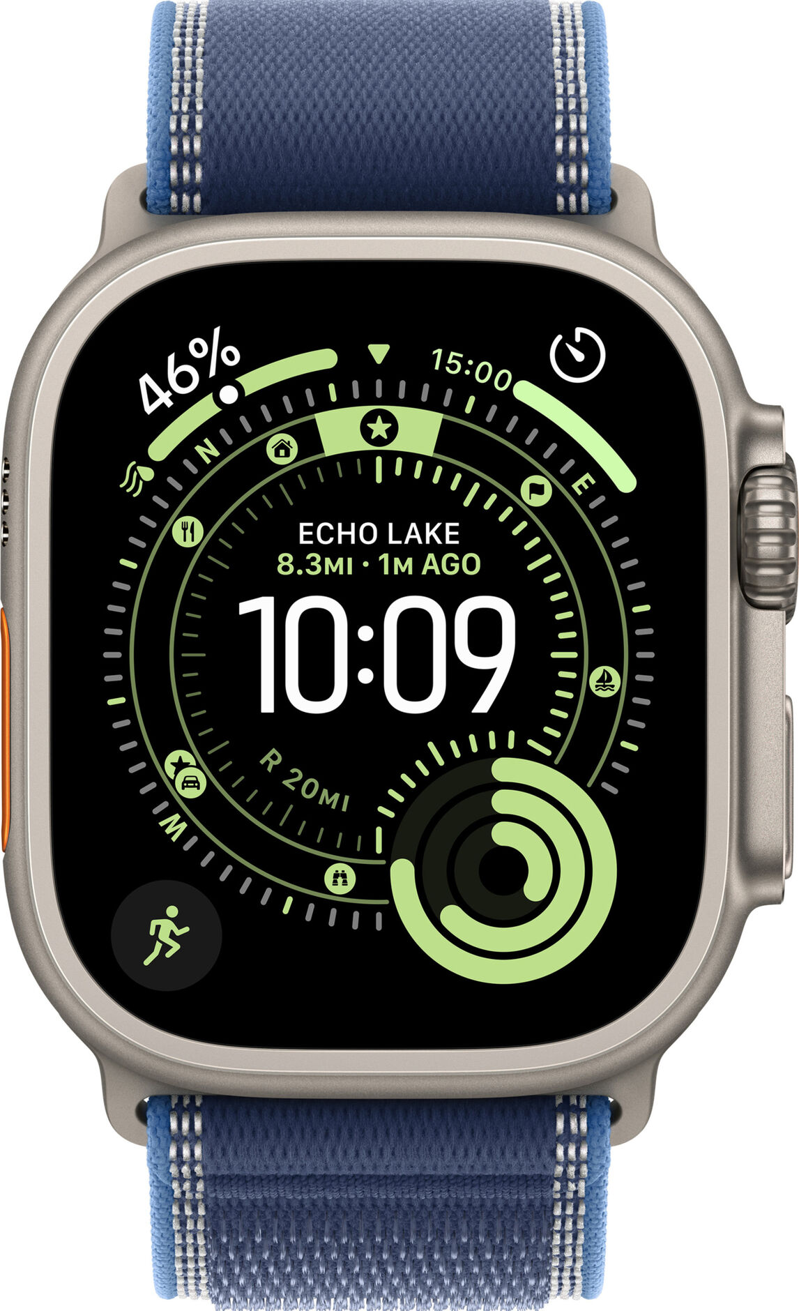 Apple Watch Ultra 3 49mm - Títaníum/Blue Trail ól | ELKO