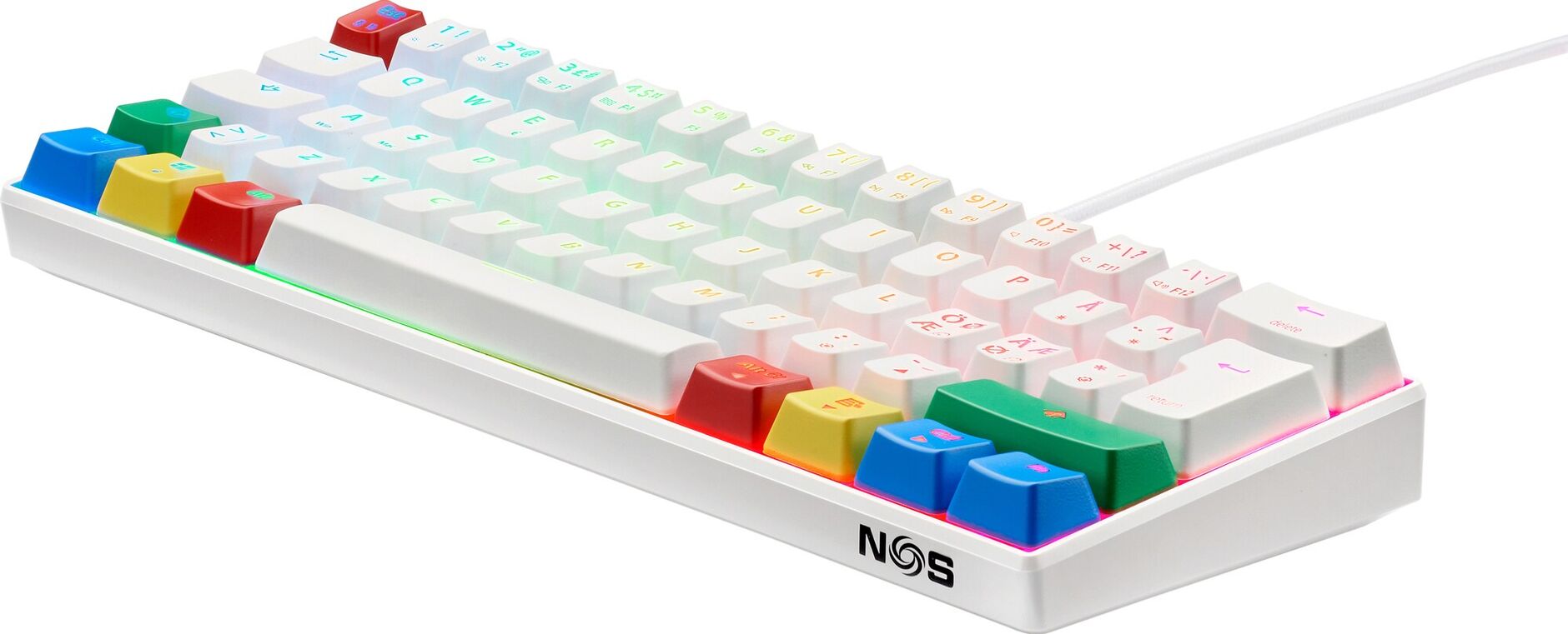 NOS C-450 Mini Pro RGB leikjalyklaborð - RGBY | ELKO