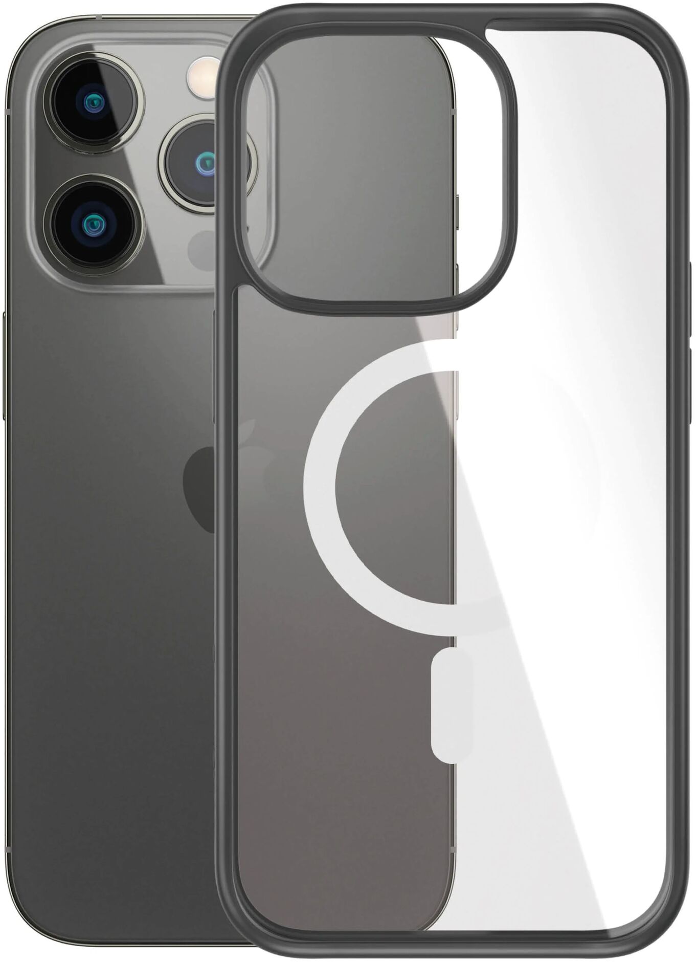 PanzerGlass iPhone 14 Pro MagSafe ClearCase símahulstur - Svart | ELKO