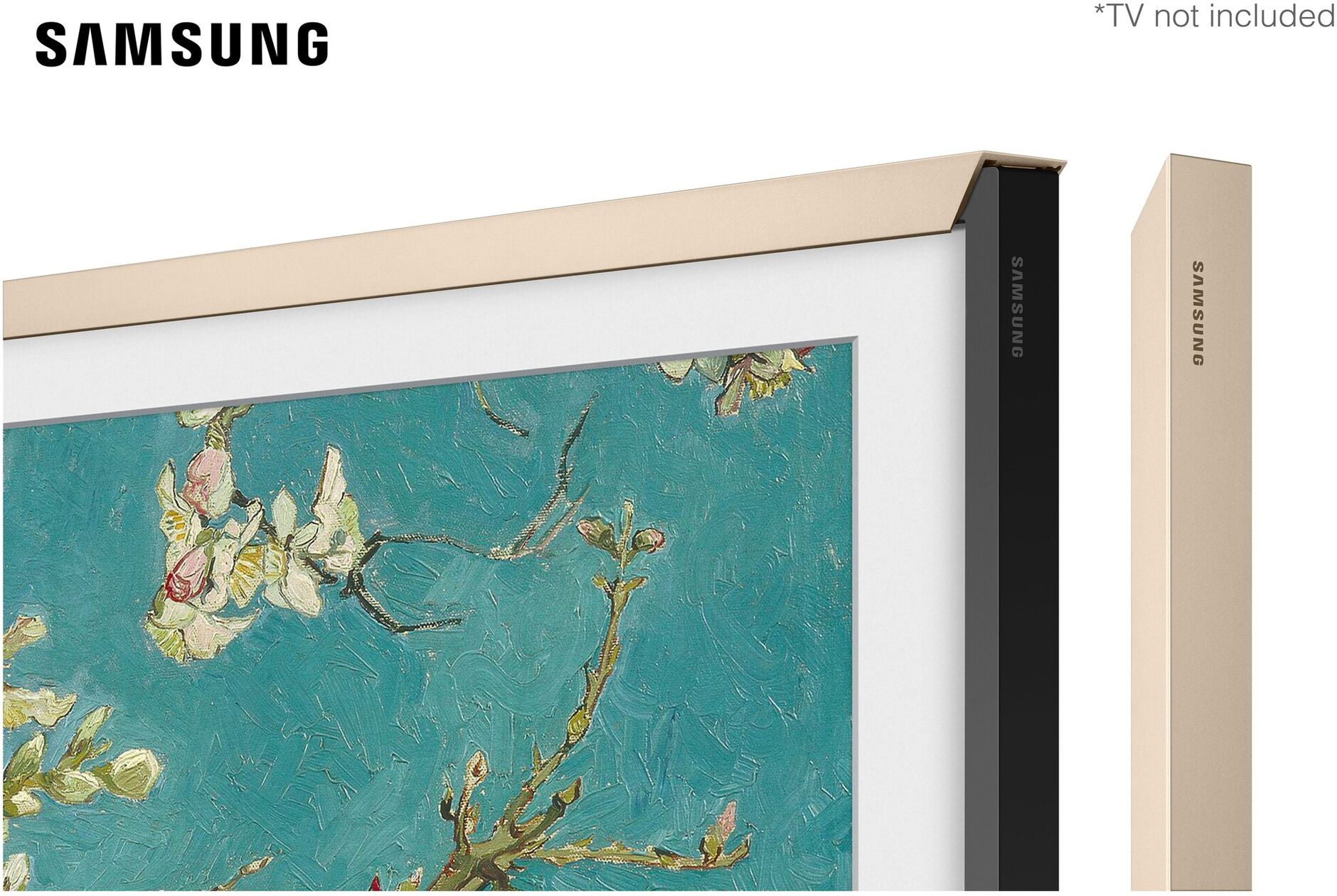 Samsung 43" The Frame rammi - Metal Sandgold | ELKO