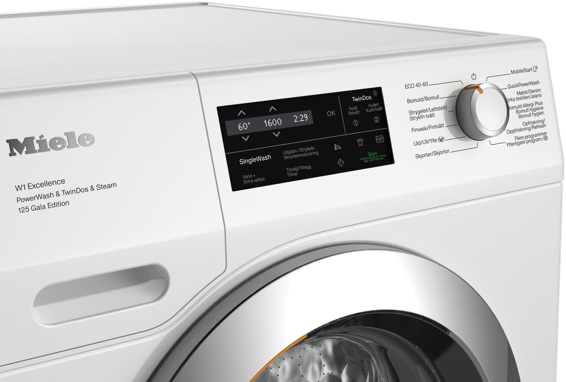Miele W1 Excellence þvottavél WEI895WCS - Hvít | ELKO