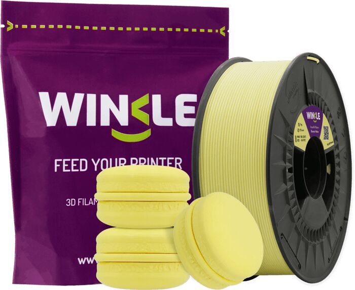Winkle PLA HD Pastel 1,75mm þráður 1kg - Banana Yellow | ELKO